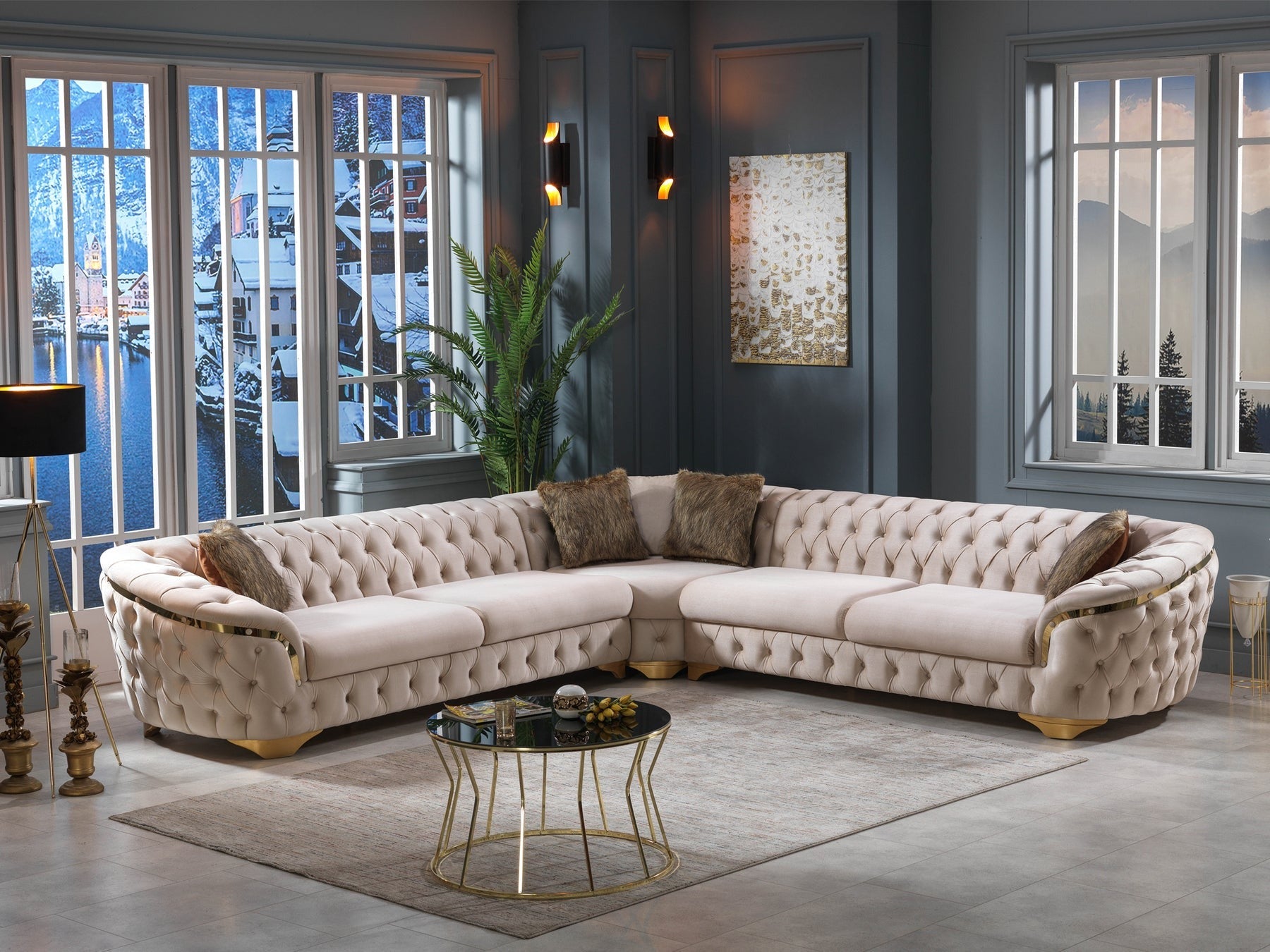 Artemis Sectional Sofa - Modern L-Shaped Modular Sofa | Timber Land ...