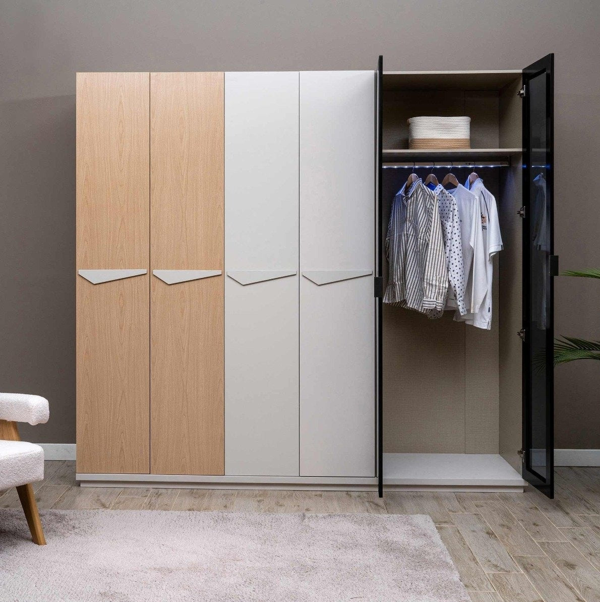 Floransa 6 Door Wardrobe | Elegant & Spacious Wardrobes in UAE – Timber ...