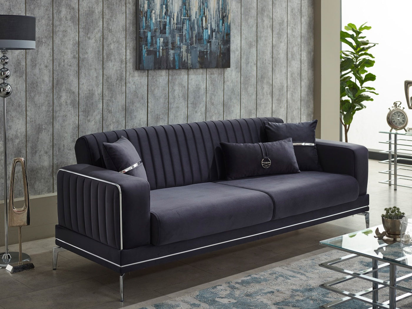 Intra Convertible Sofa - Sleek and Functional Sofa Bed by Timber Land ...