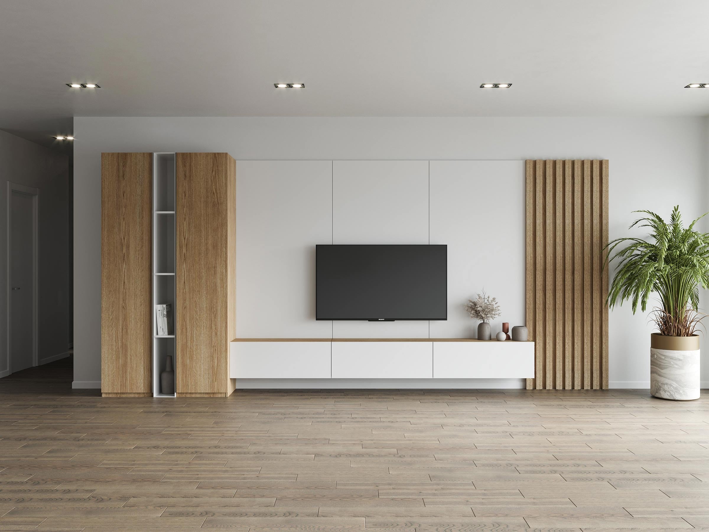 Nova Edge TV Stand | Modern TV Console with Ample Storage – Timber Land ...