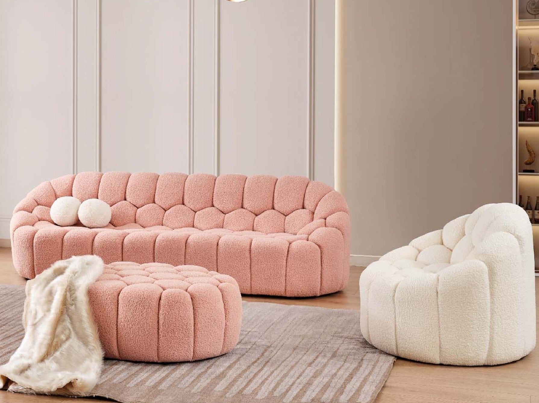 Puffy Empi Living Room Sofa Set – Cozy & Modern Sofa by Timber Land ...